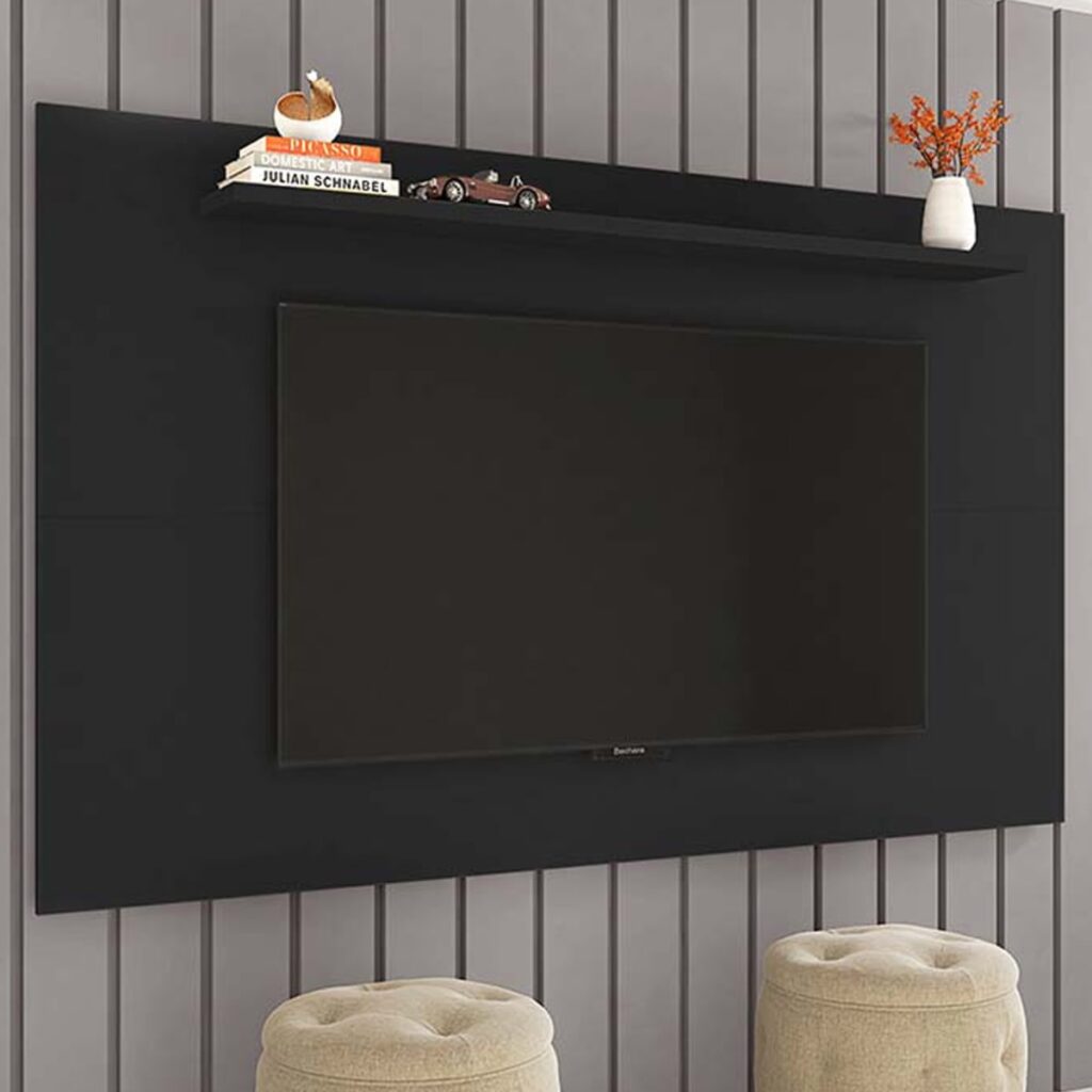 Panel Rack Tv 65" Elegant Negro - Total Soporte
